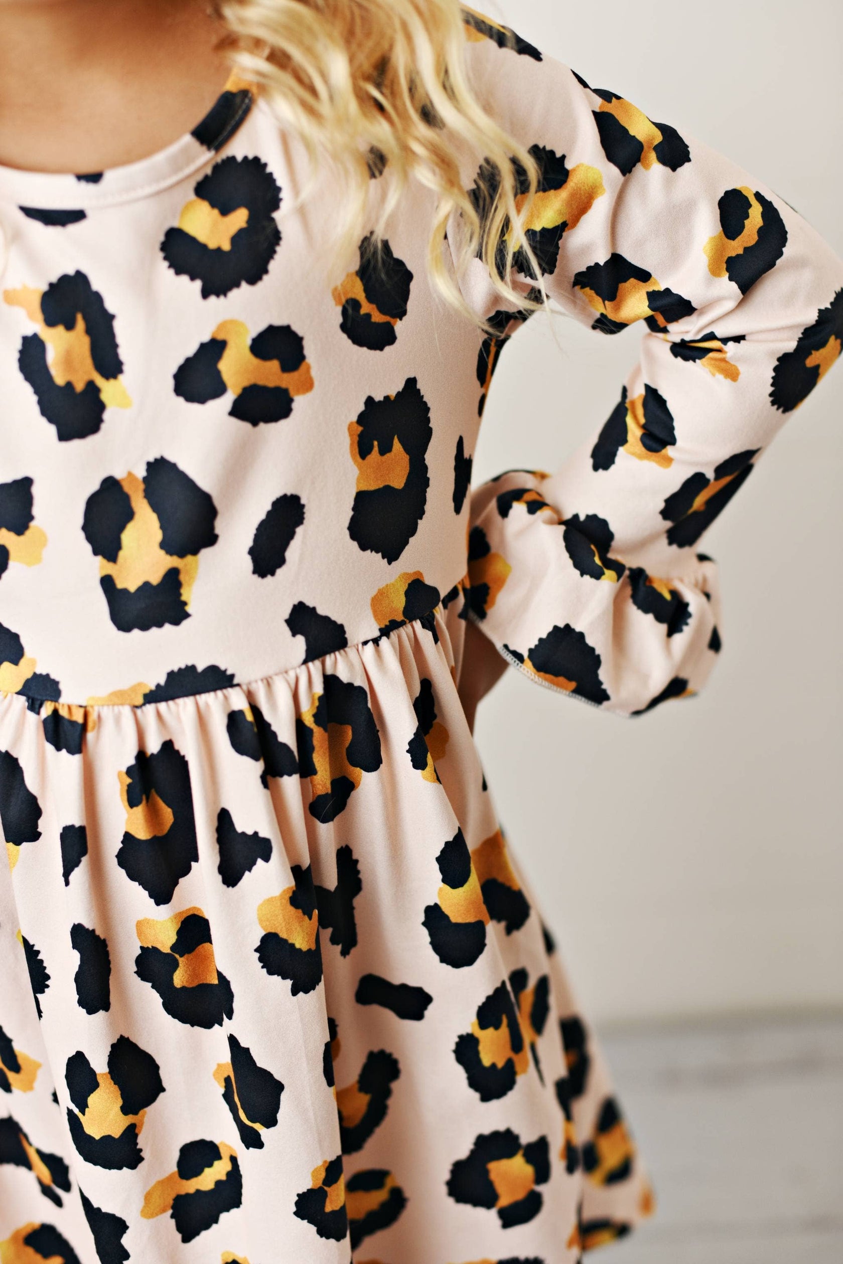 Girls Claire Pink Leopard Print Fall Twirl Dress – Farm Wife Threads